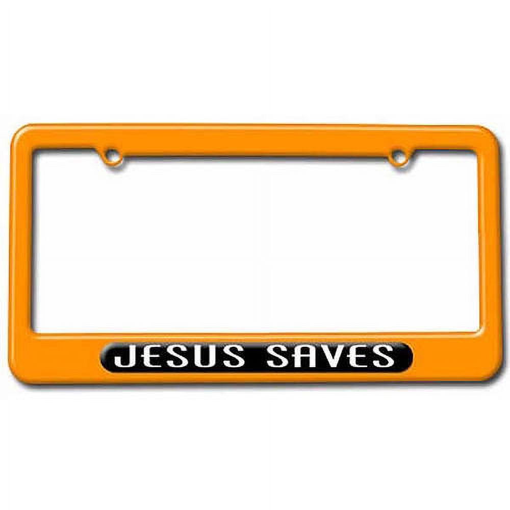 Jesus Saves, Religious License Plate Tag Frame, Multiple Colors ...