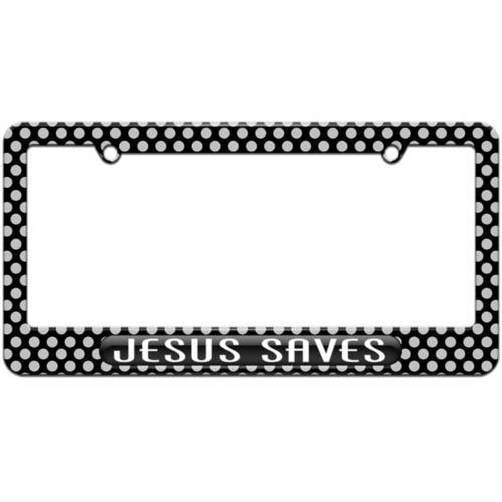 Jesus Saves, Religious License Plate Tag Frame, Multiple Colors ...