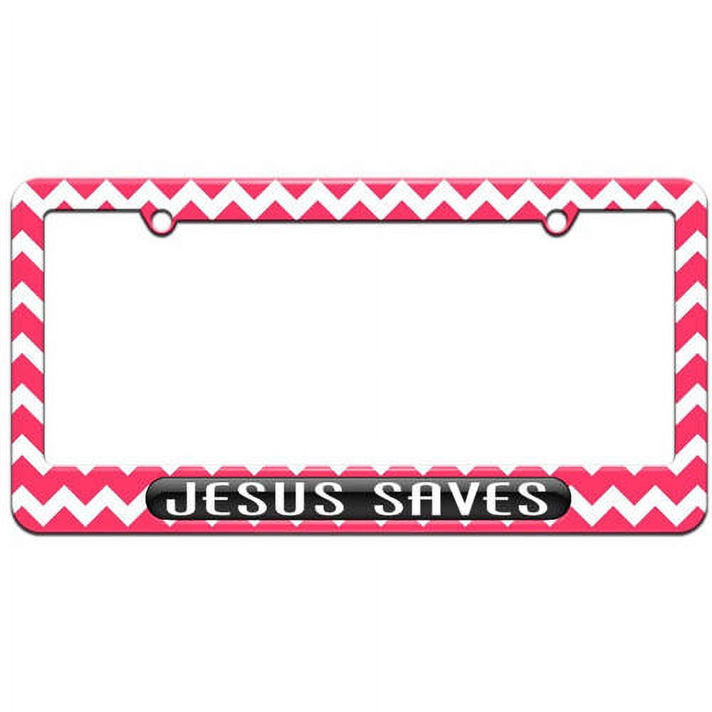 Jesus Saves, Religious License Plate Tag Frame, Multiple Colors ...
