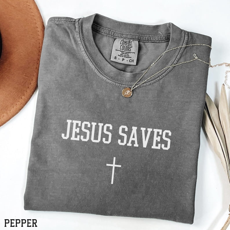 Jesus Saves Shirt, Christian Shirt, Faith Tshirt, Jesus T-shirt, Bible ...