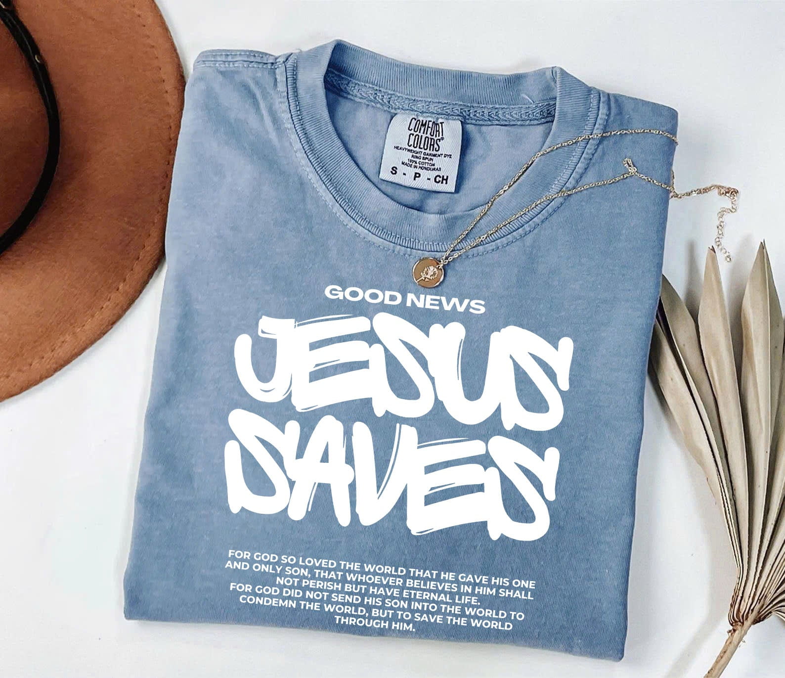 Jesus Saves Shirt - Christian Streetwear | Comfort Colors Faith T-Shirt ...