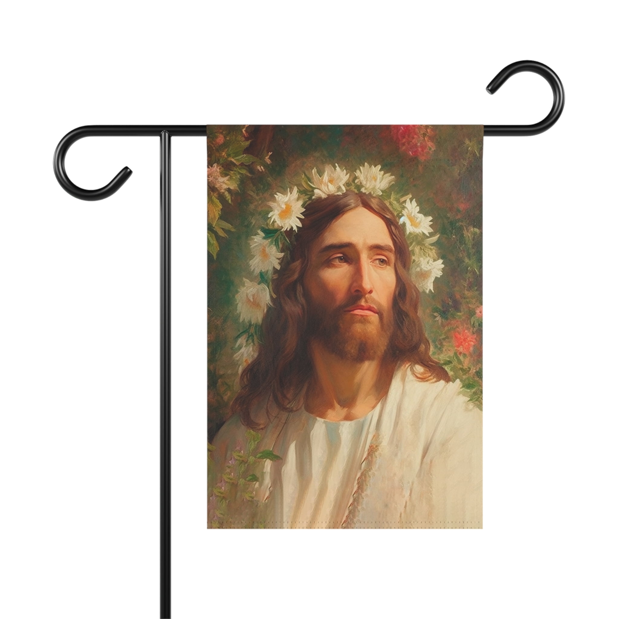 Jesus Savior Flower Flag, Faith Flag, Bible Scripture Flag ID-0611-1JIB ...