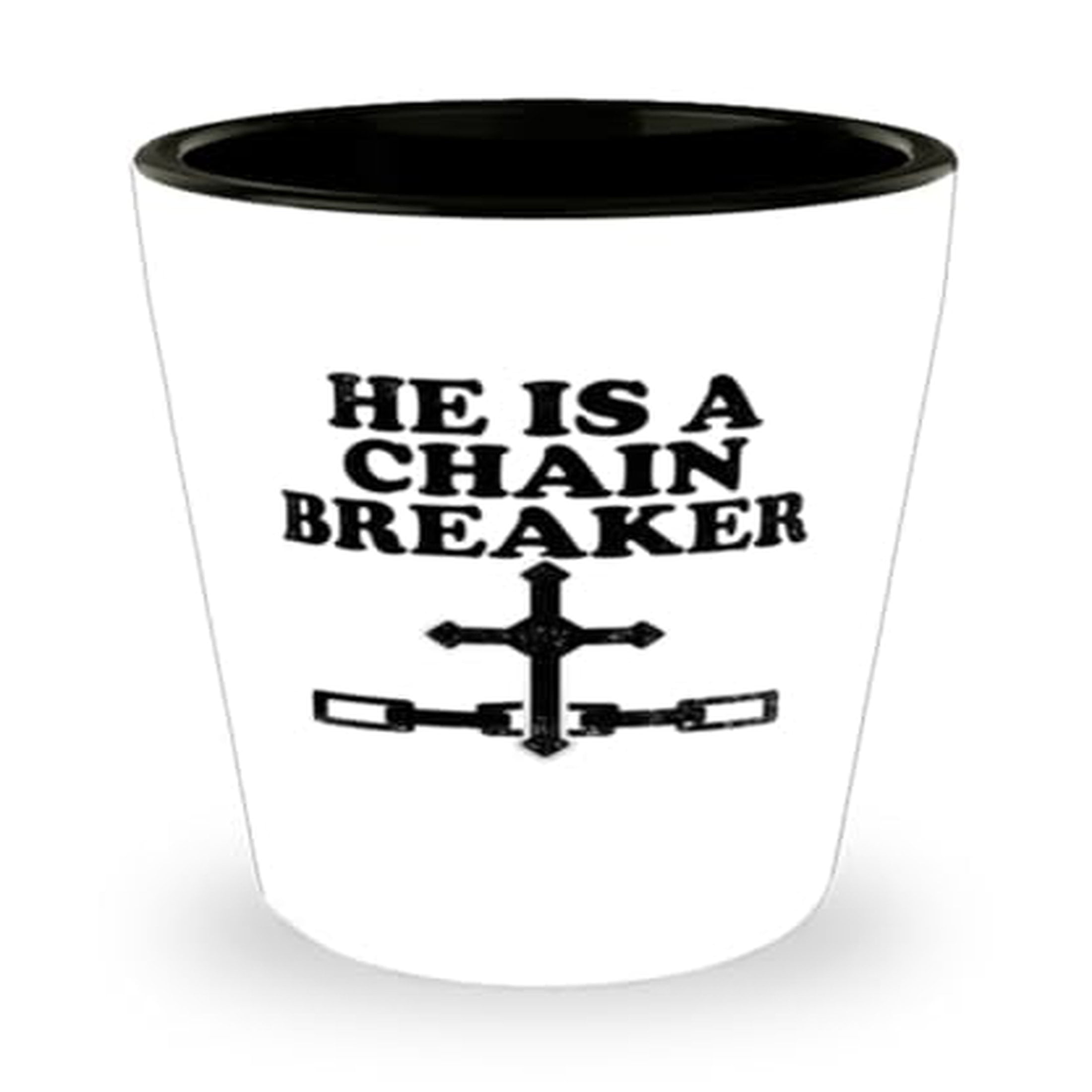 Jesus Shot Glass 'He is Chain Breaker' Mini Glassware, Christian Gift ...