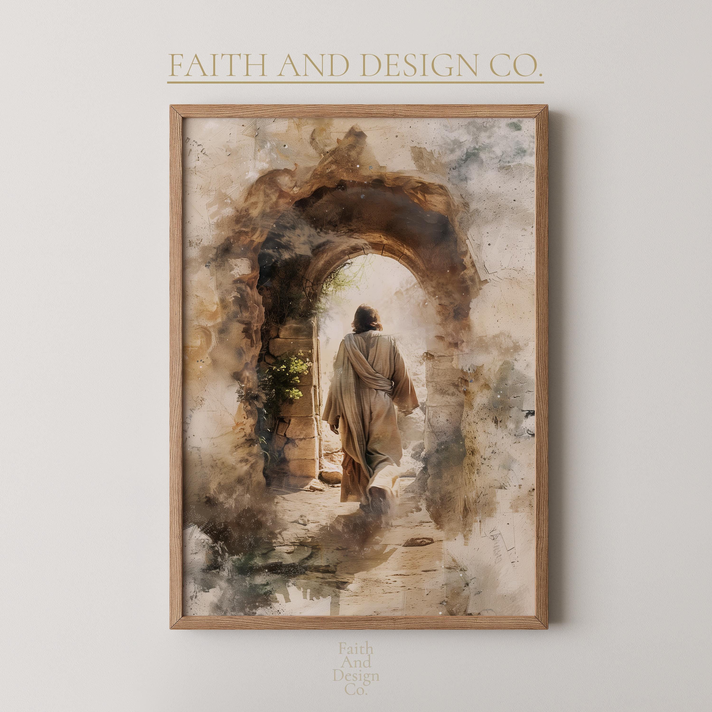 Jesus Sitting With Dog Wall Art, Christian Printable, Jesus And Dog ...