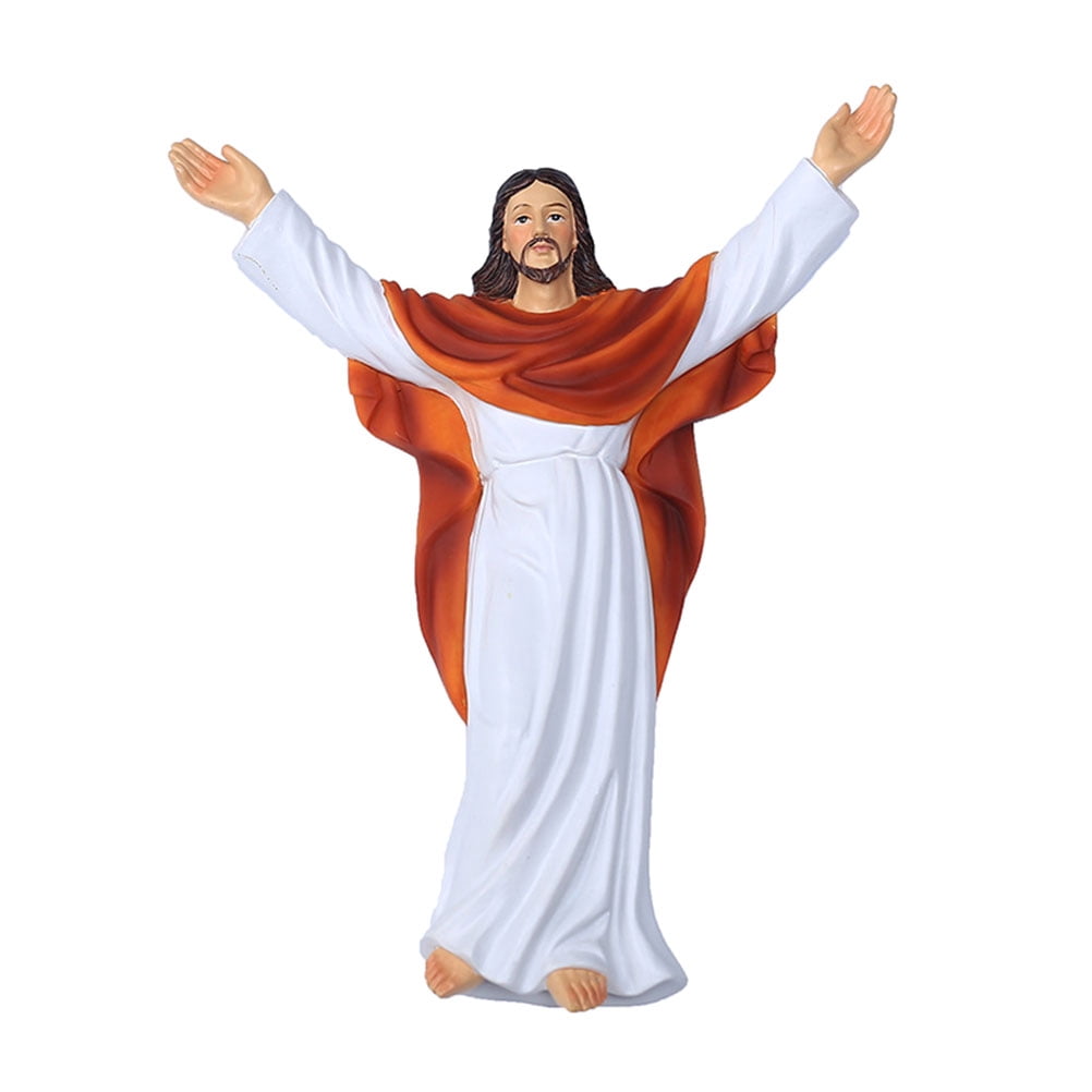 Jesus Statue Pendant Resin Crafts Decor for Home Figure Office Indoor ...