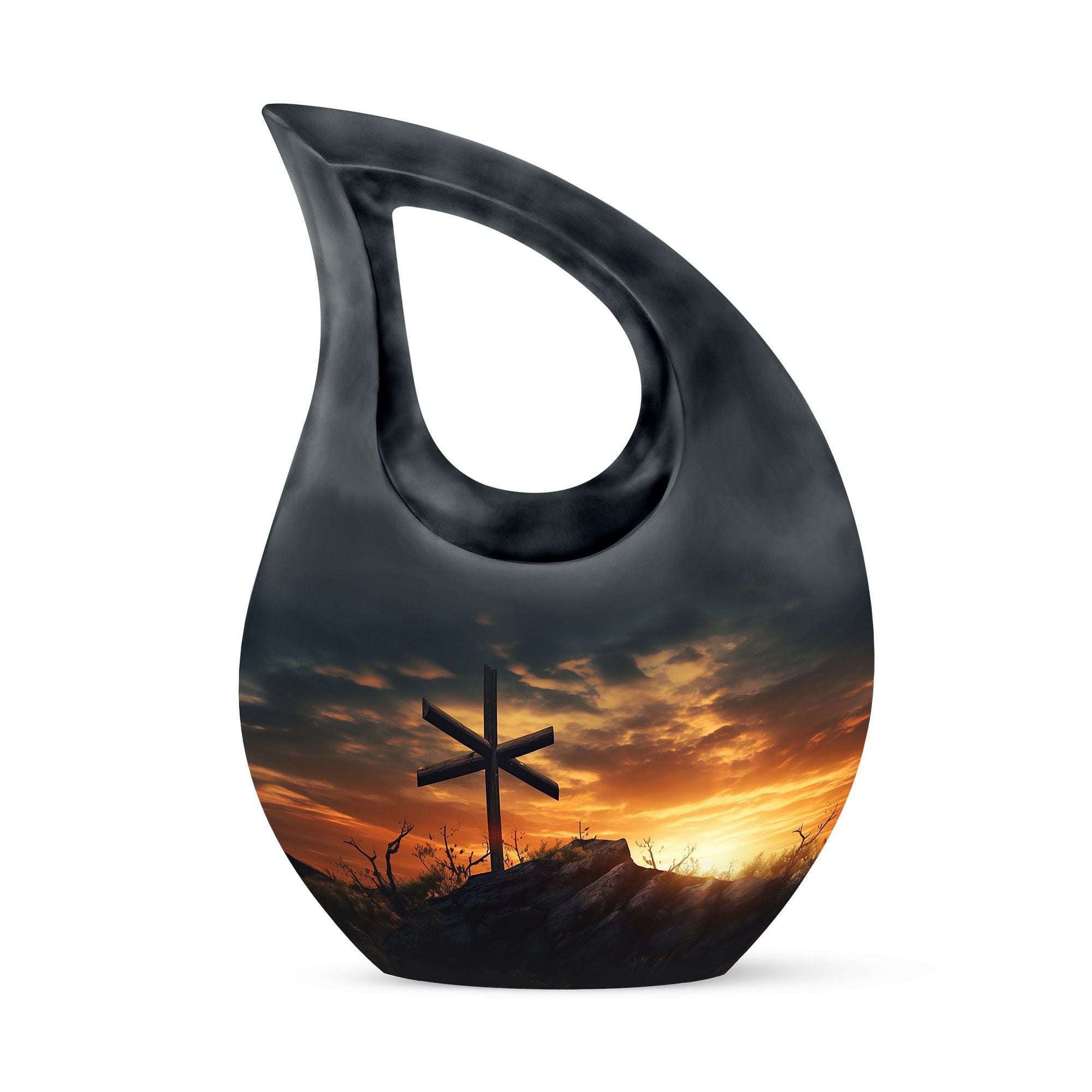 Jesus Sunset Urns - Keepsake Urns For Human Ashes - Drop Urn For Ashes ...