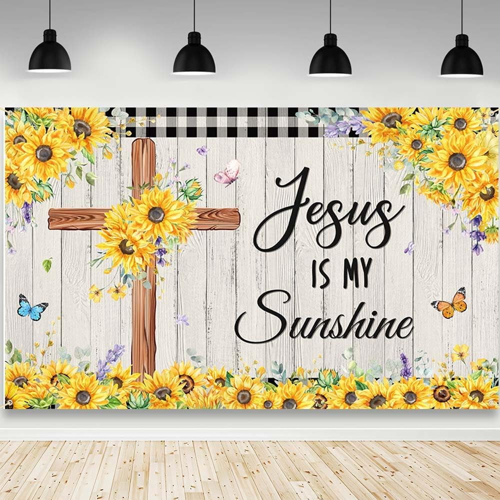 Jesus is My Sunshine Backdrop Religious Cross Faith Photography ...
