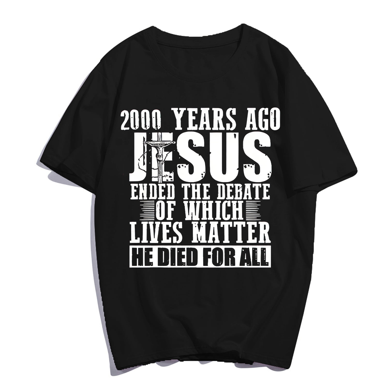 Jesus T-Shirt Pray Faith Casual Christ Women Men Christian Cross ...