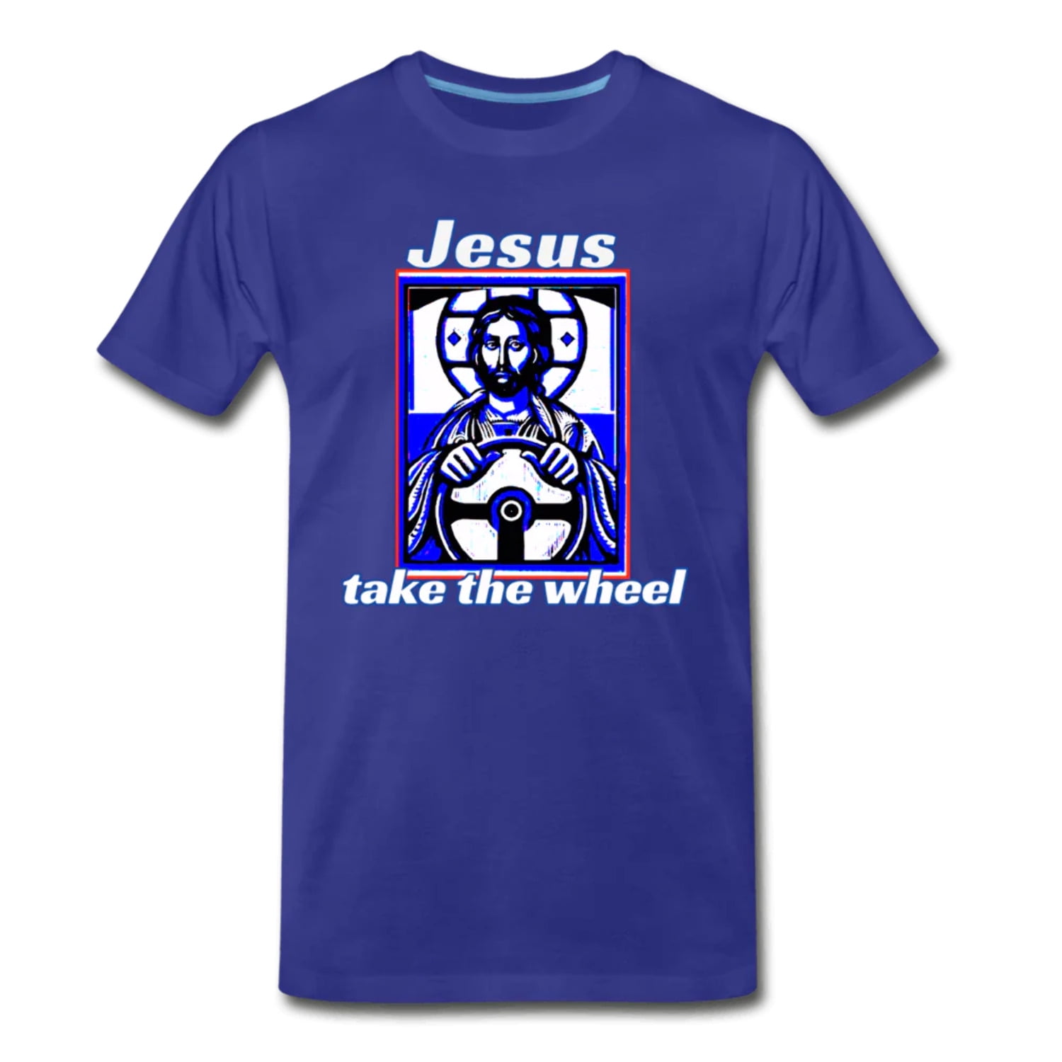 Jesus Take The Wheel Shirt | Premium Mens Graphic Tee - Walmart.com