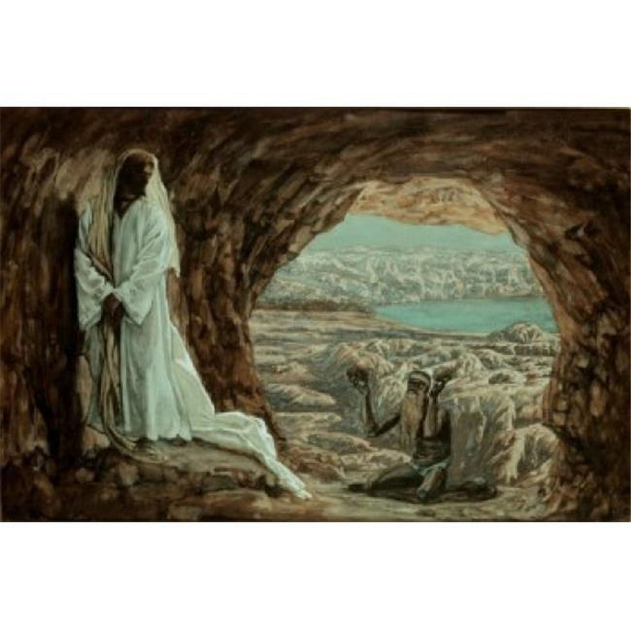 Jesus Tempted in the Wilderness James J. Tissot 1836-1902 French Poster ...