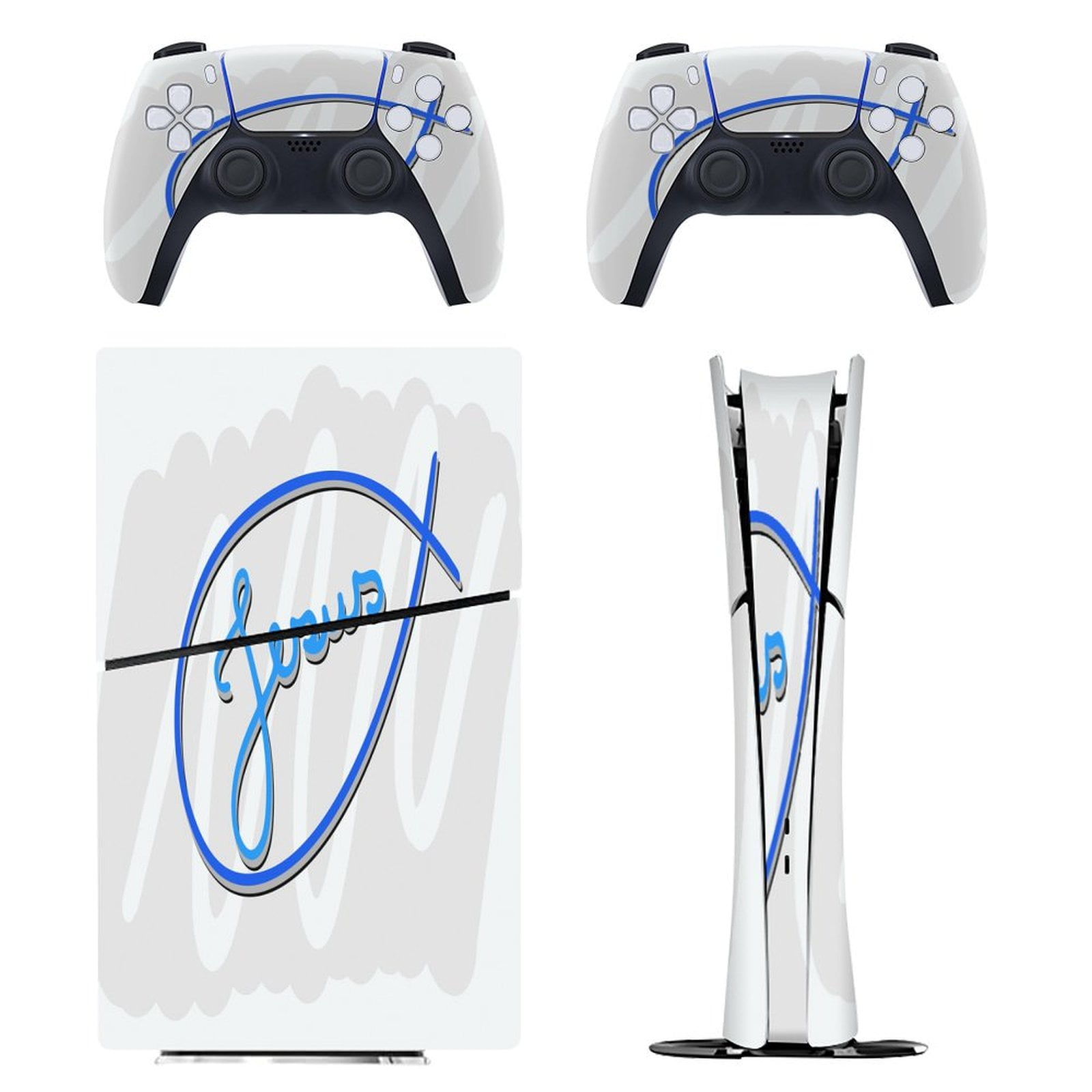 Jesus, Text Design PS5/PS5 Slim Digital Disc Skin Sticker For Console ...