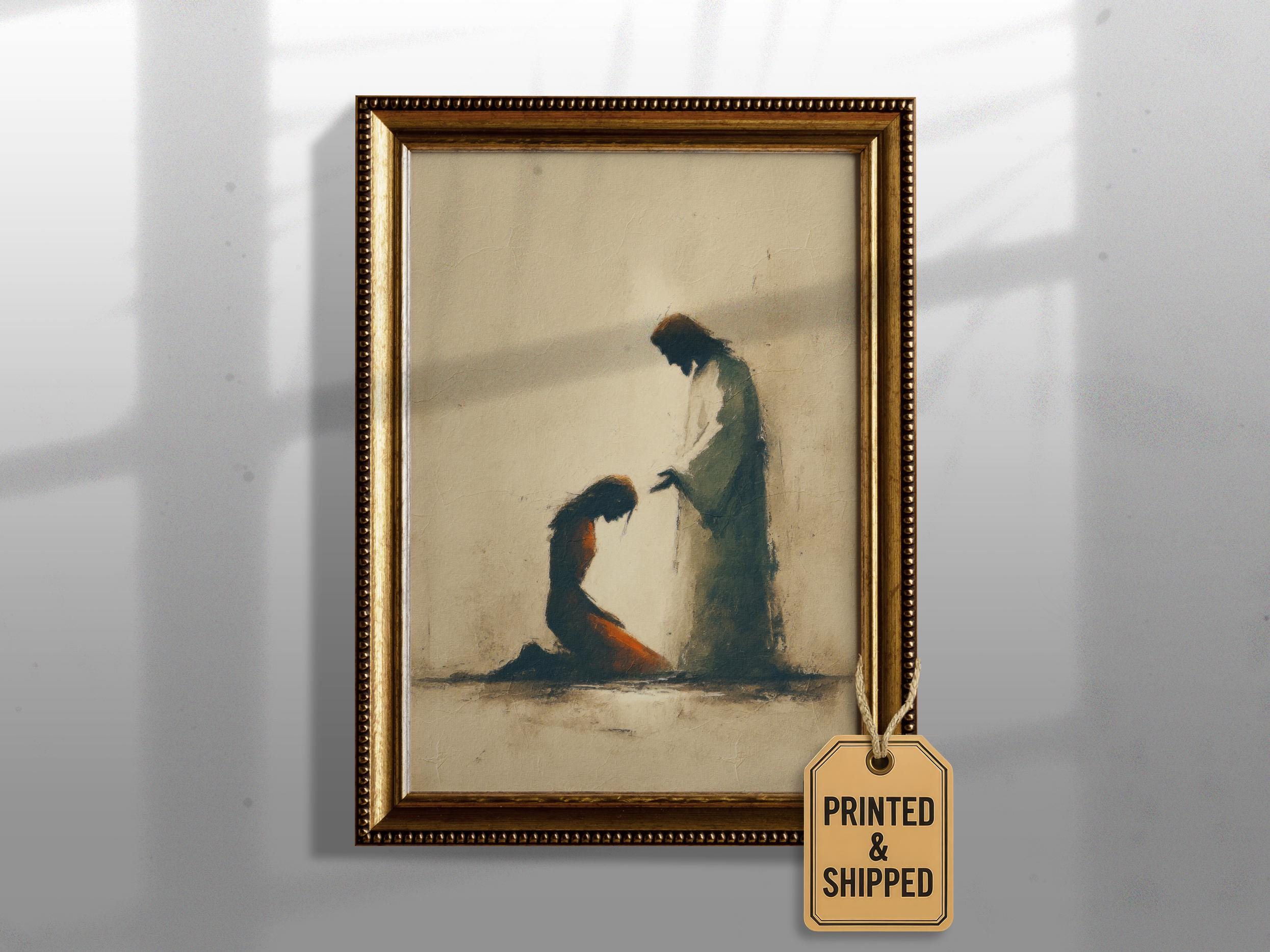Jesus The Good Shepherd | Christian Wall Art | Faith And Love Print ...
