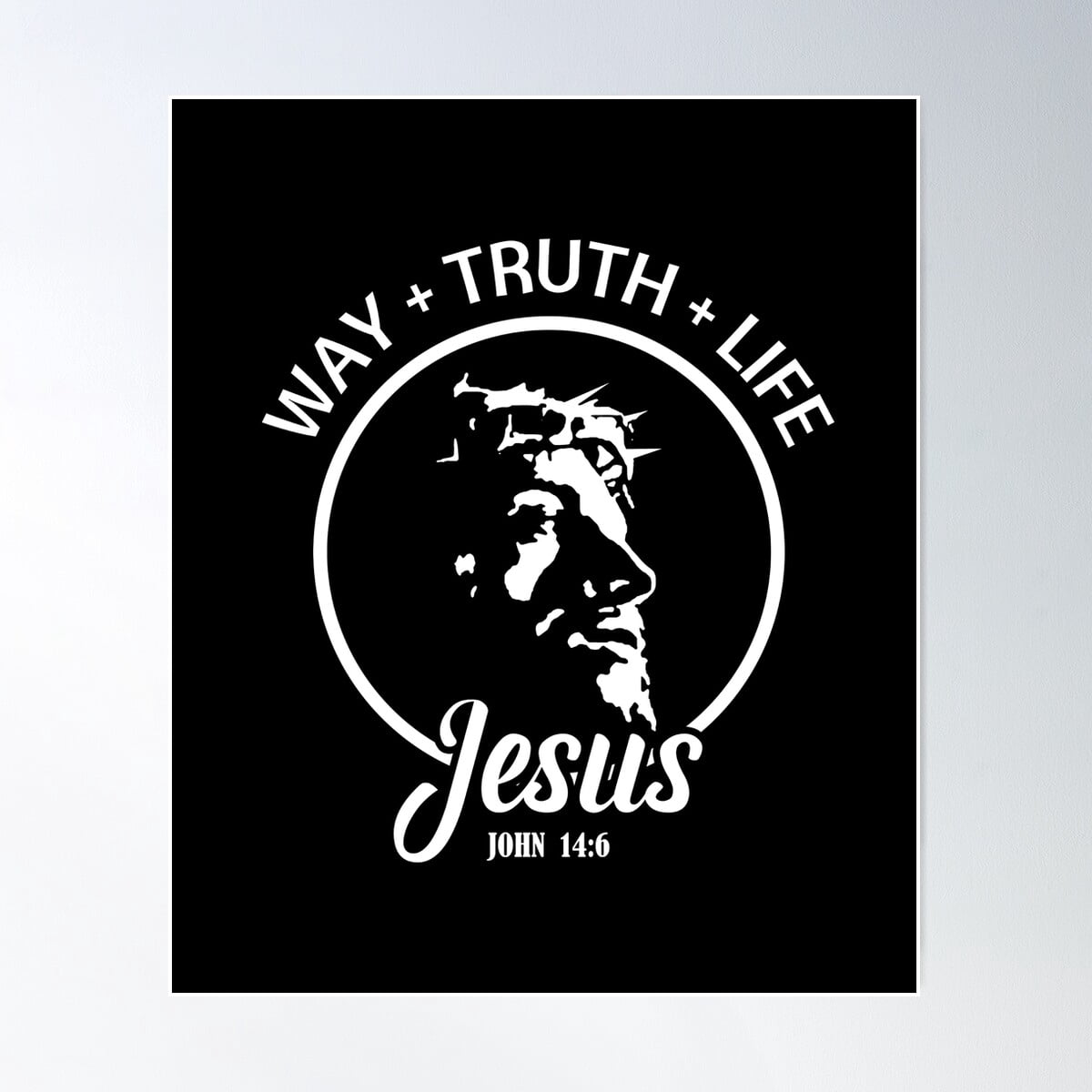 Jesus The Way The Truth And The Life John 14:6 Retro Graphic Christian ...