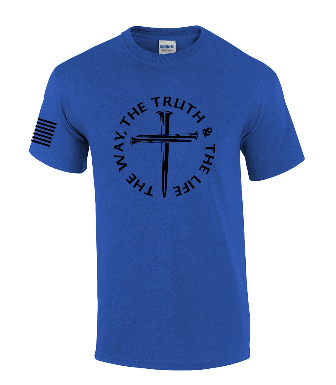 Trenz Shirt Company Jesus The Way The Truth The Life Cross T-Shirt ...