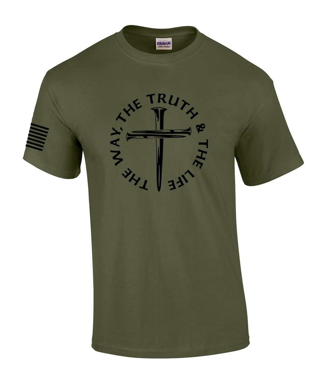 Walmart Men's Christian T-Shirt, Jesus The Way The Truth The Life John ...
