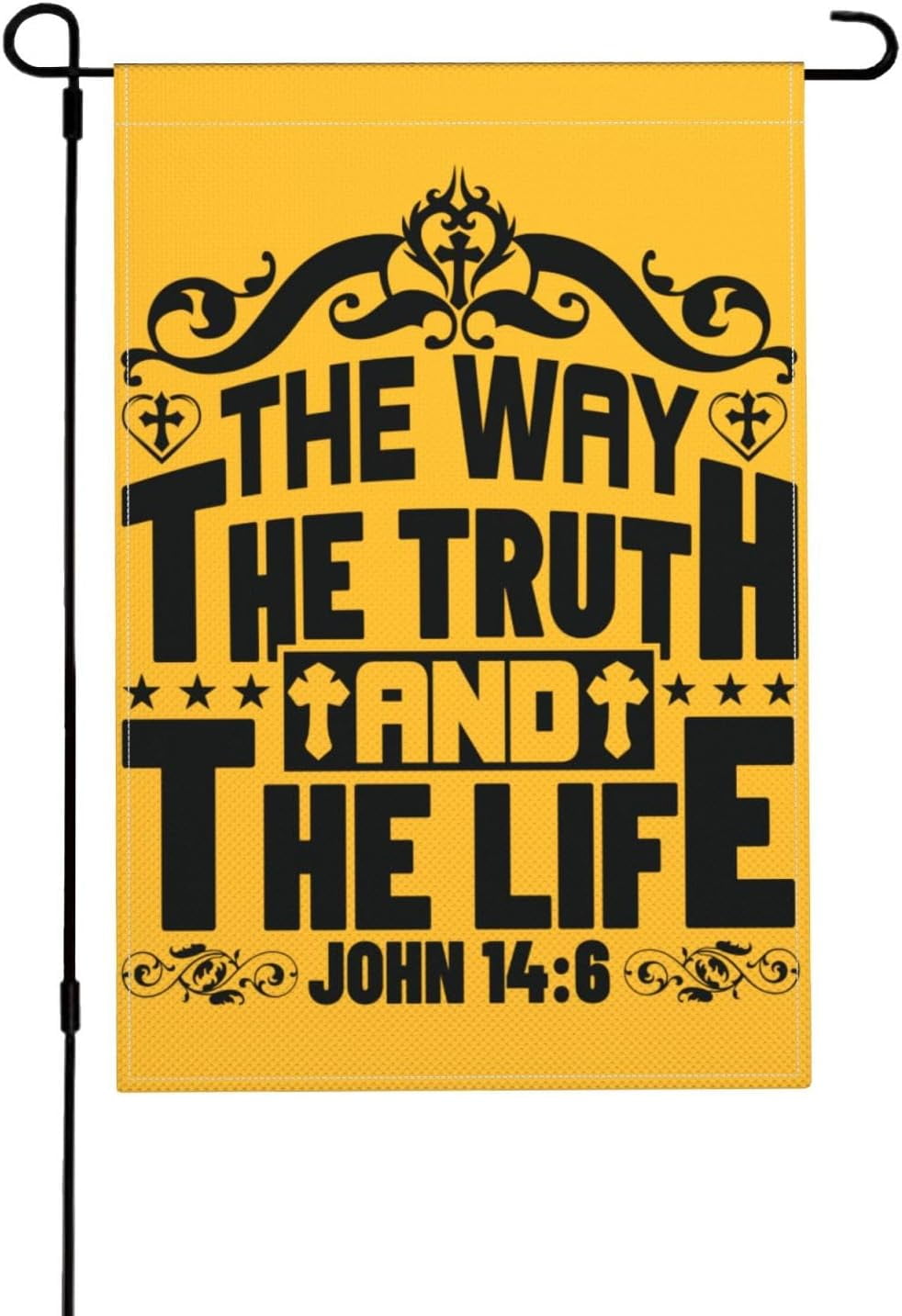 Jesus The Way Truth And The Life Burlap Garden Flag Double Sided ...
