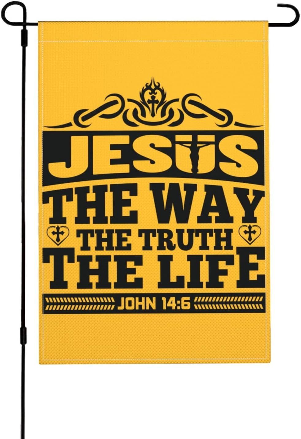 Jesus The Way Truth And The Life Burlap Garden Flag Double Sided ...