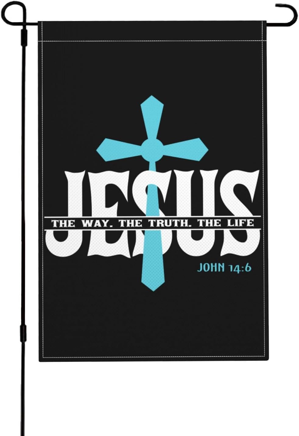 Jesus The Way Truth And The Life Burlap Garden Flag Double Sided ...