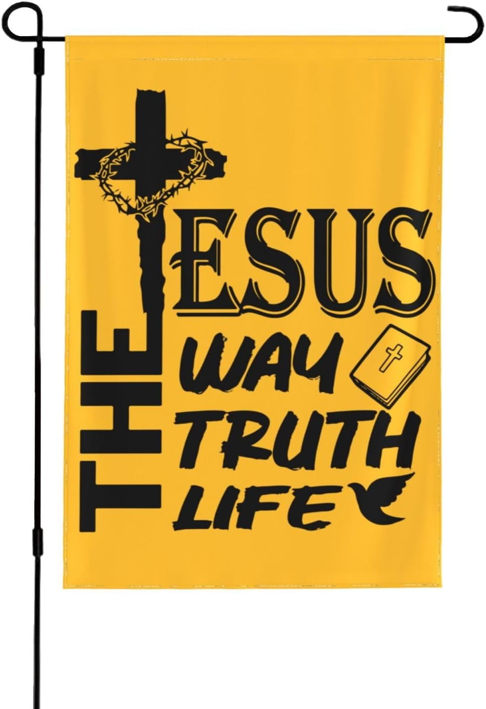 Jesus The Way Truth And The Life Garden Flag Double Sided Christian ...