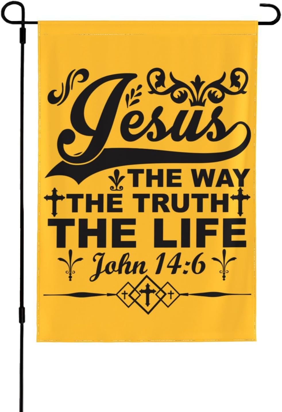 Jesus The Way Truth And The Life Garden Flag Double Sided Christian ...