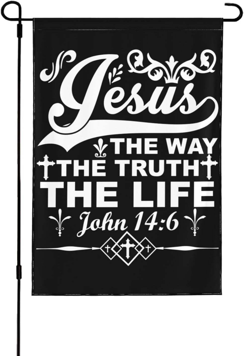 Jesus The Way Truth And The Life Garden Flag Double Sided Christian ...