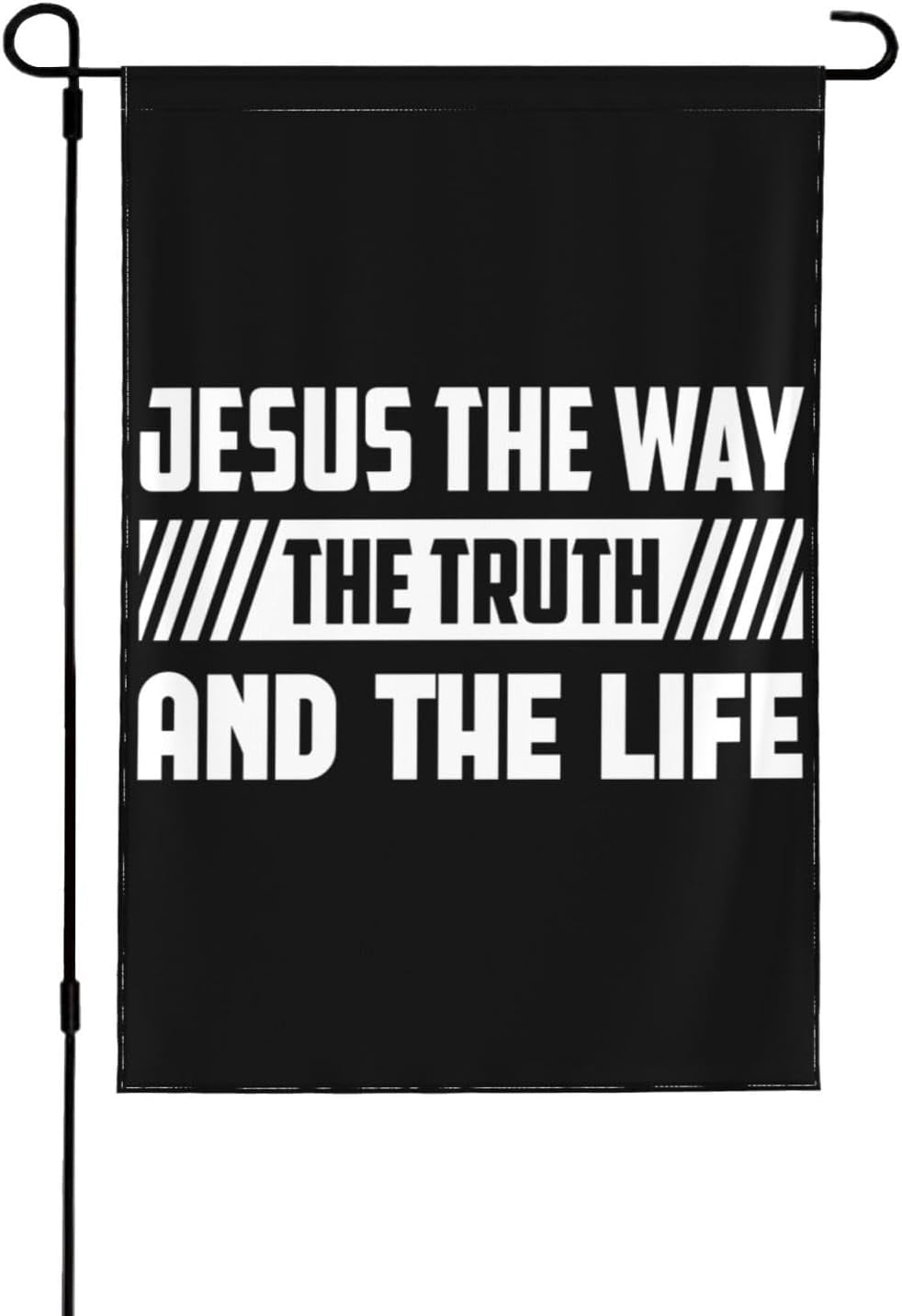 Jesus The Way Truth And The Life Garden Flag Double Sided Christian ...