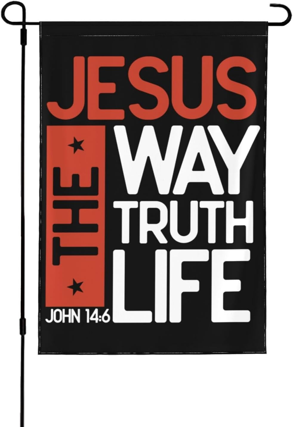 Jesus The Way Truth And The Life Garden Flag Double Sided Christian ...
