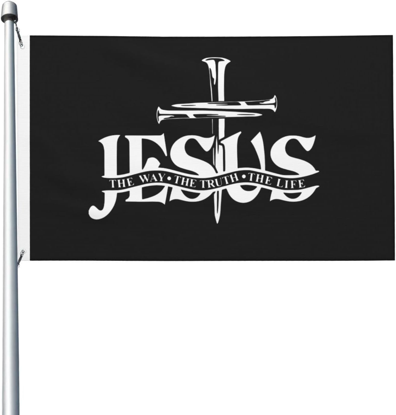 Jesus The Way, Truth, Life Flag,Garden Flag Double Sided Yard Outdoor ...