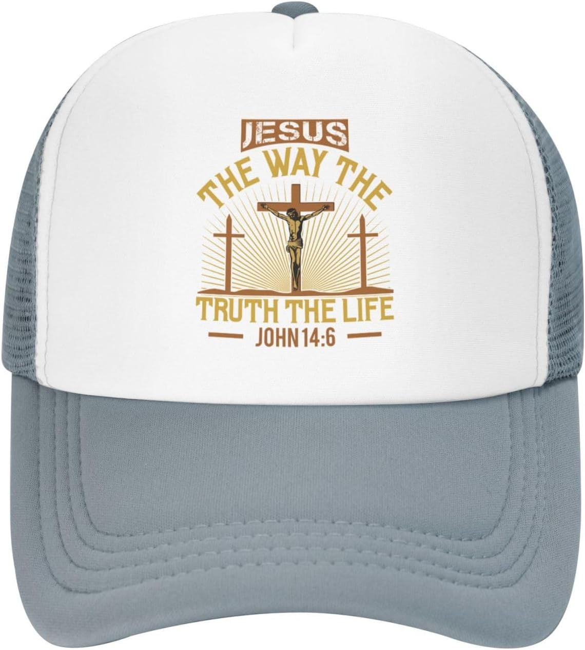 Jesus The Way Truth and The Life Mesh Hat Christian Hat for Men Women ...