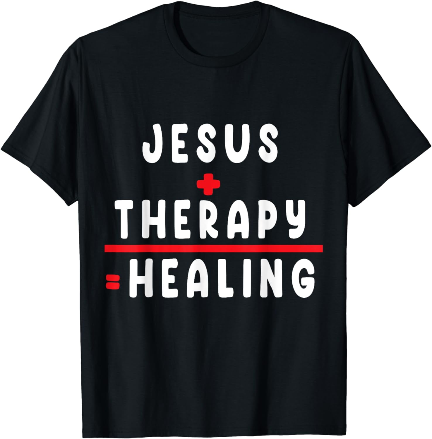 Jesus Therapy Healing Mental Health Tee Christian T-Shirt - Walmart.com