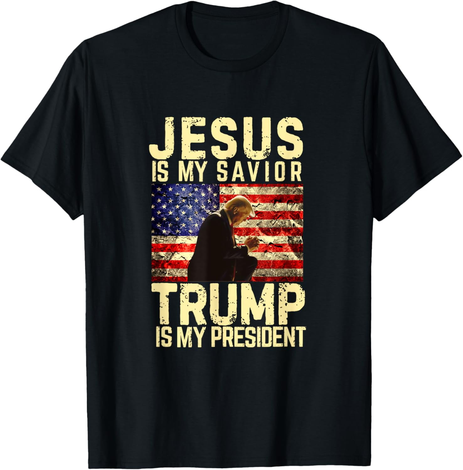 Jesus Trump Tee - Jesus Is My Lord Savior Trump My President T-Shirt ...