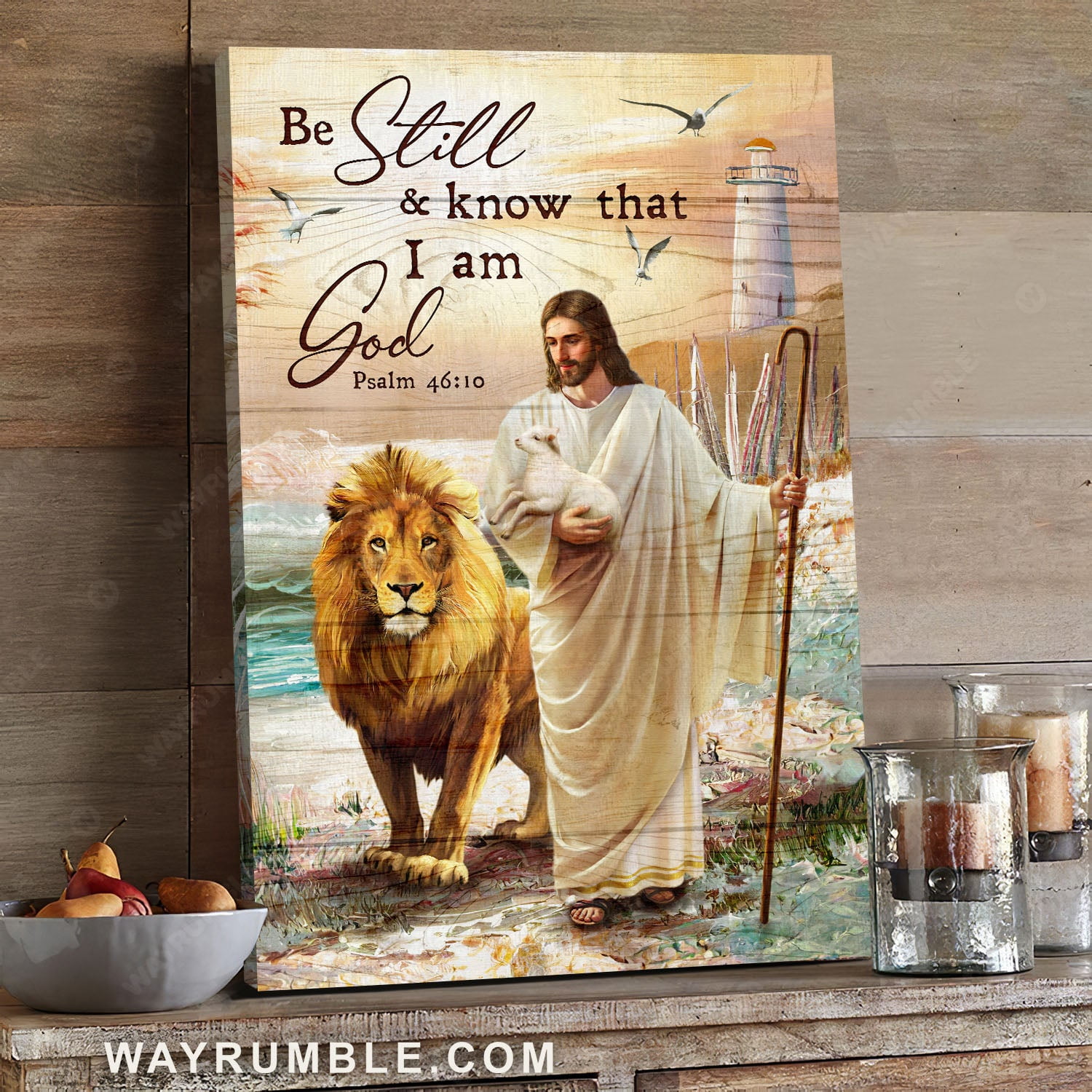 Jesus Walking, Lion Of Judah, Lighthouse Painting, Be Still And Know ...