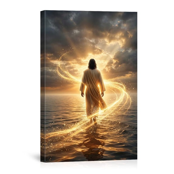 Jesus Walking On Water Religious Divine Light Spiritual Miraculous ...