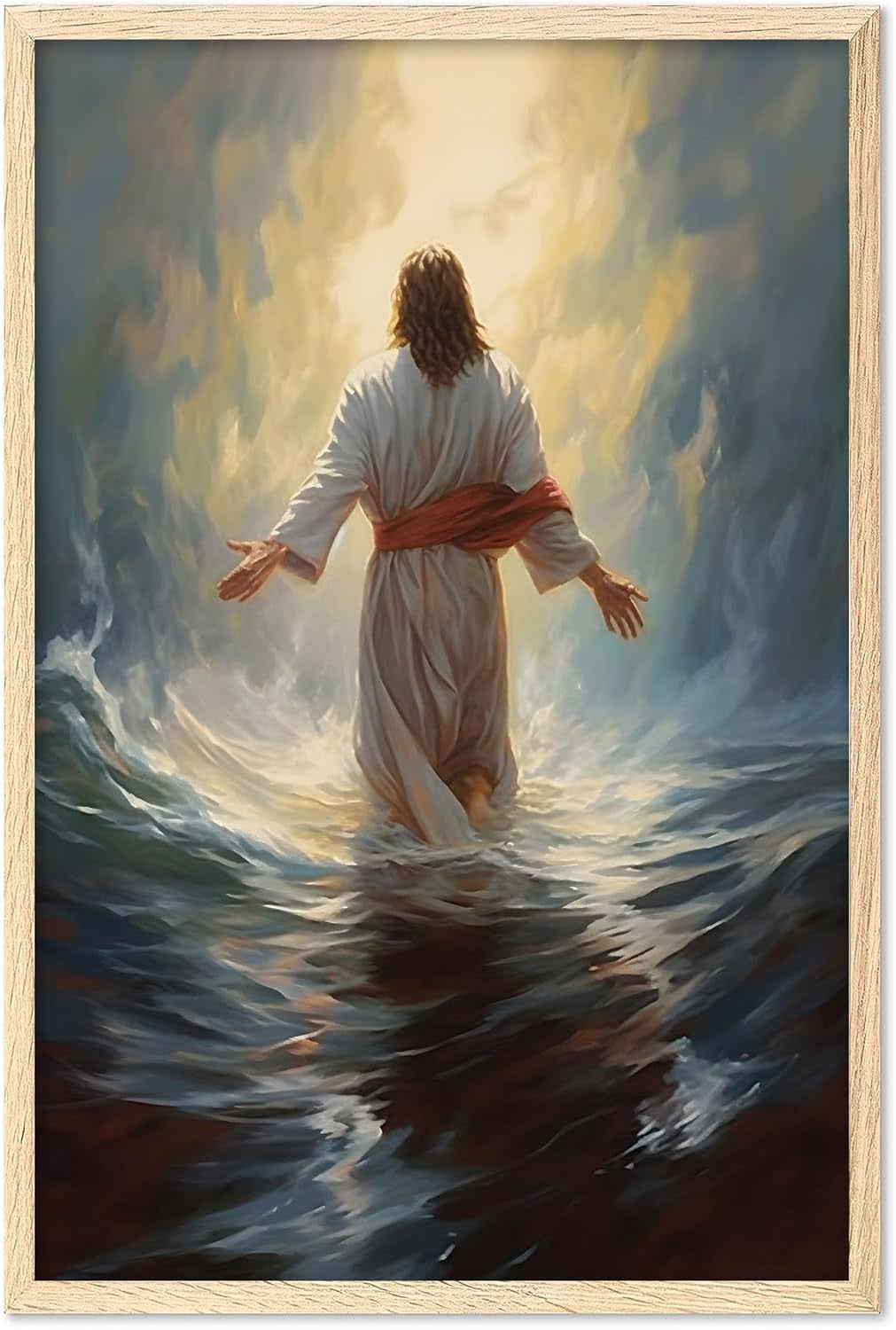 Jesus Walking On Water, Jesus Poster, Painting Jesus, Pictures Of Jesus ...