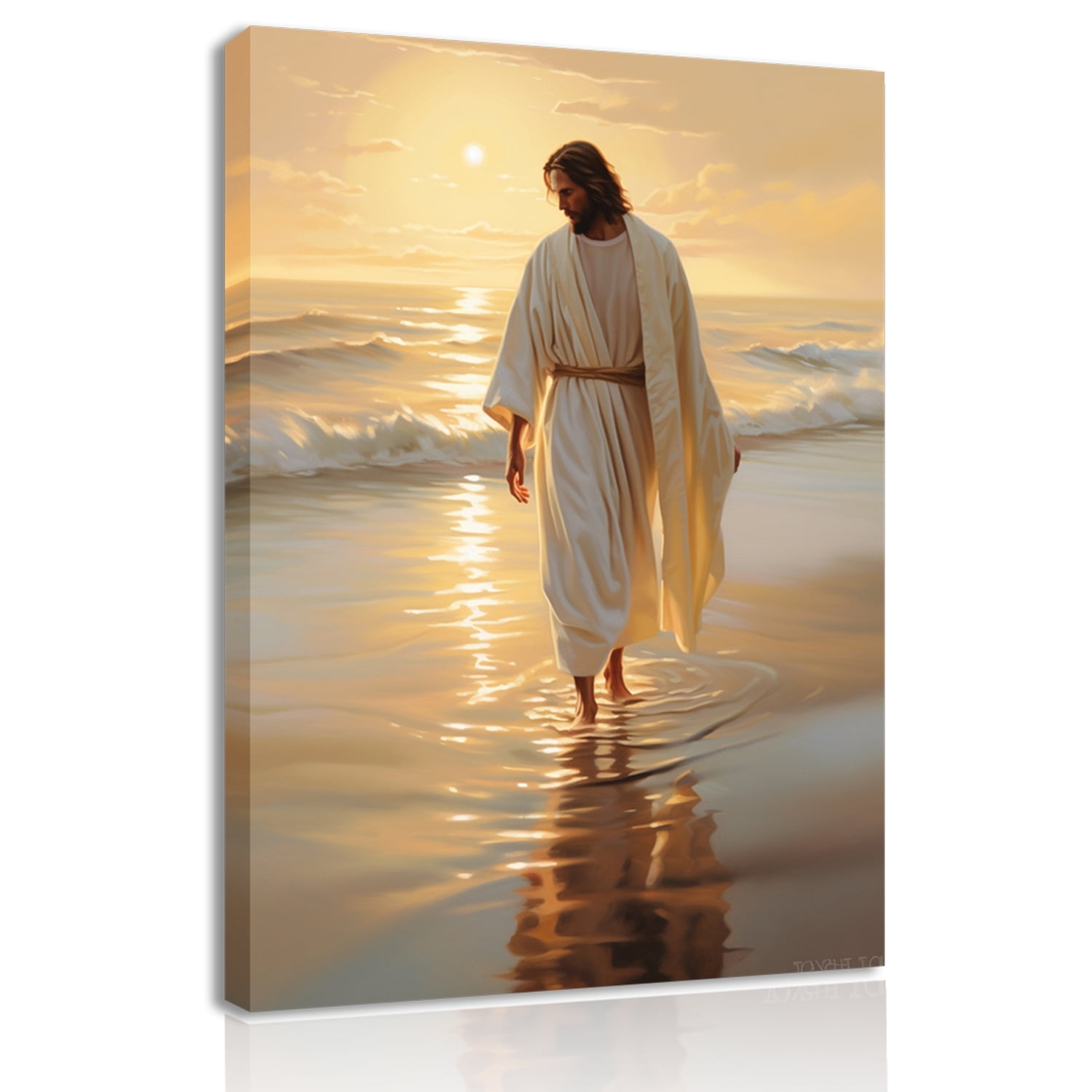 Jesus Walking on Water Canvas Wall Art Christian Decor for a Modern ...
