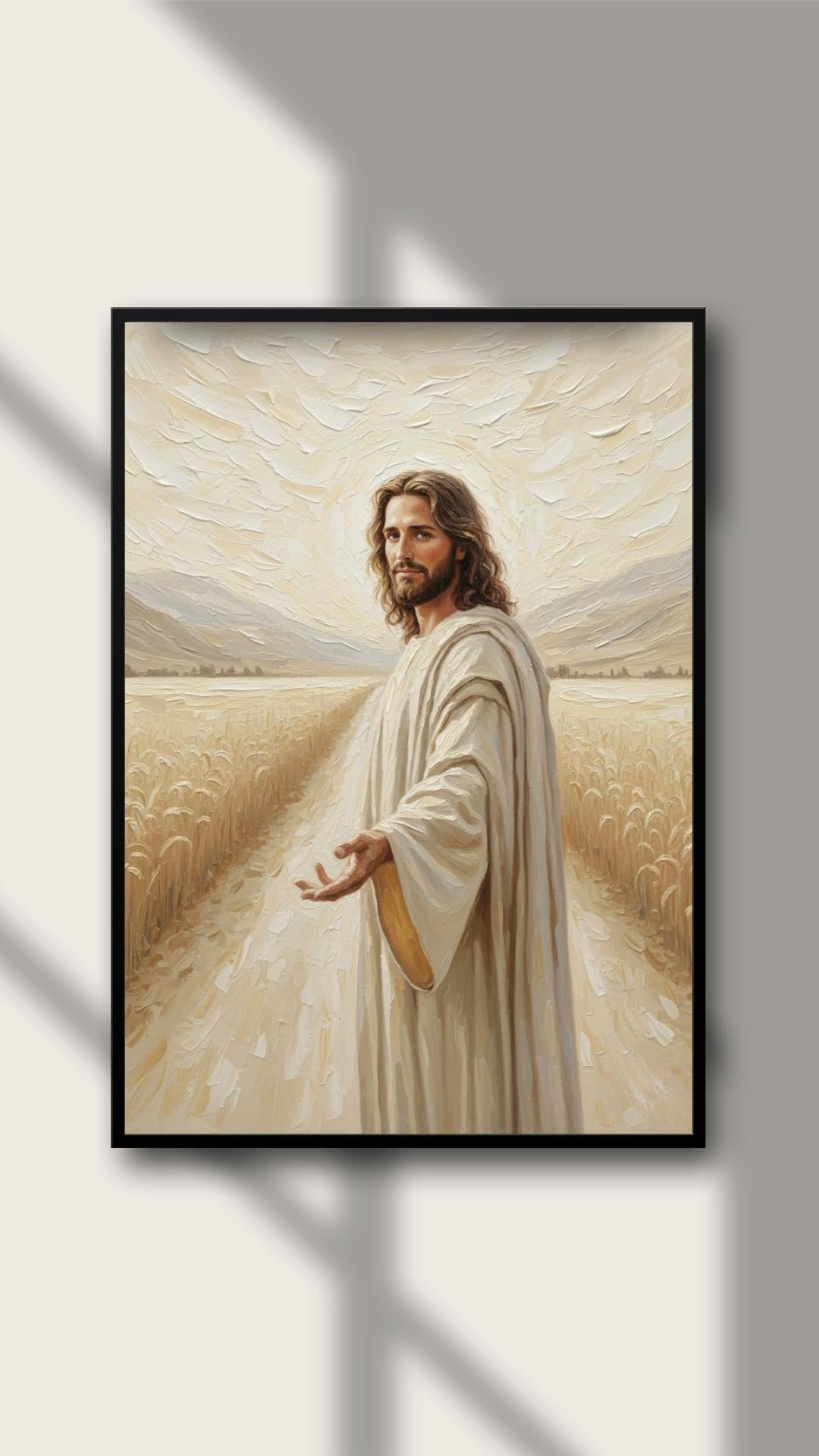 Jesus Wall Art, Christian, Jesus Reaching Out, Religious, Wheat Field ...