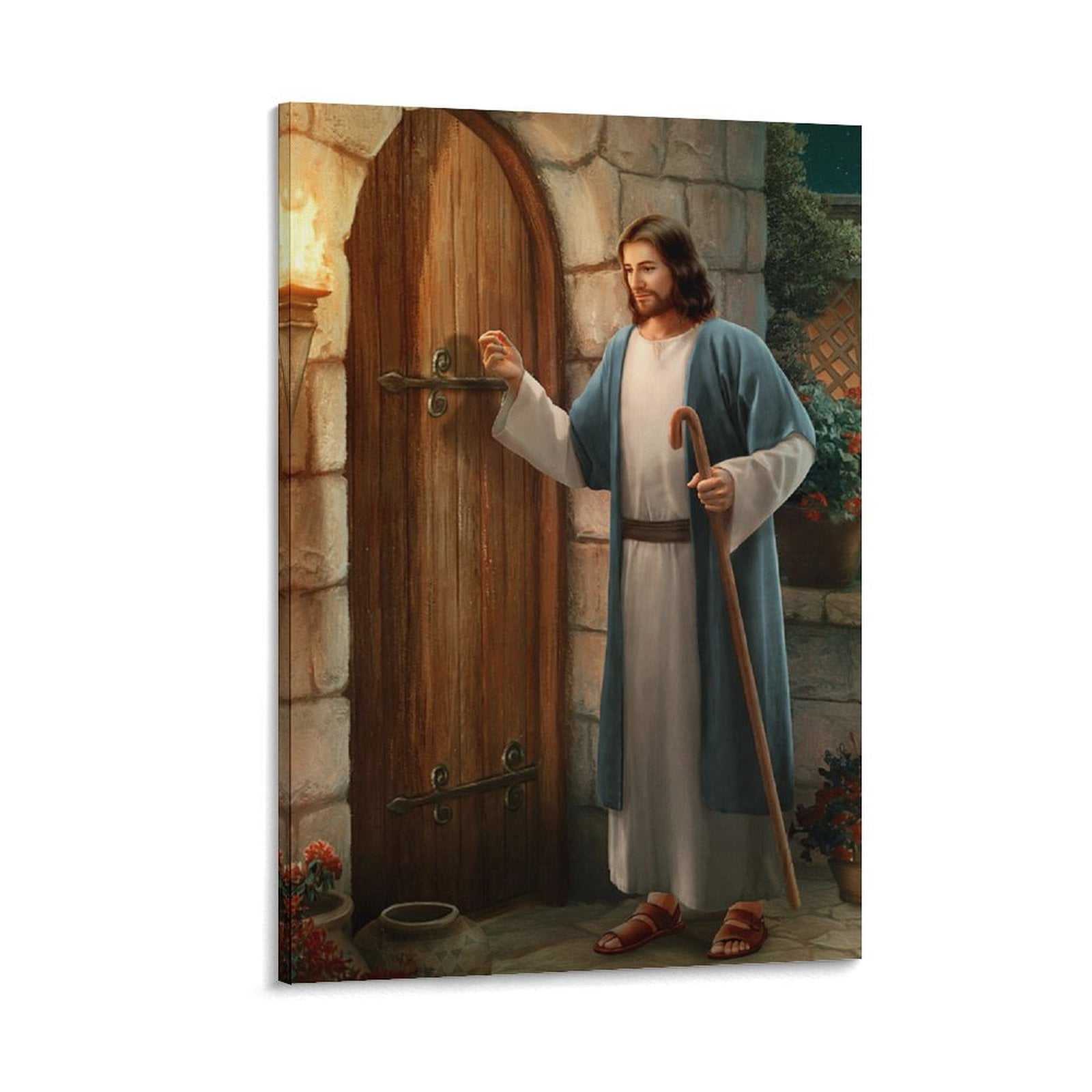 Jesus Wall Art Jesus Knocking Christ Painting Canvas Painting Painting ...