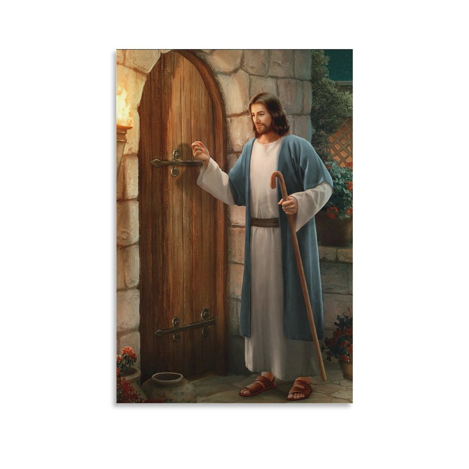 Jesus Wall Art Jesus Knocking Christ Painting Canvas Painting Print ...