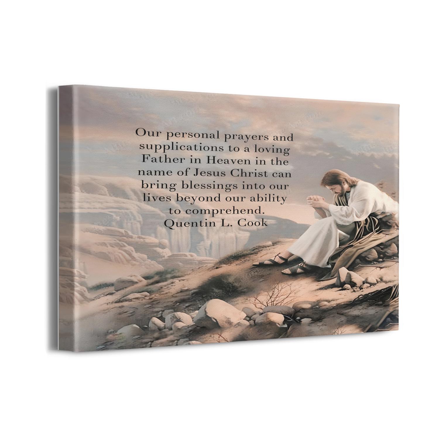 Jesus Wall Decor - Walking on the Beach Canvas Art - Christ Posters ...