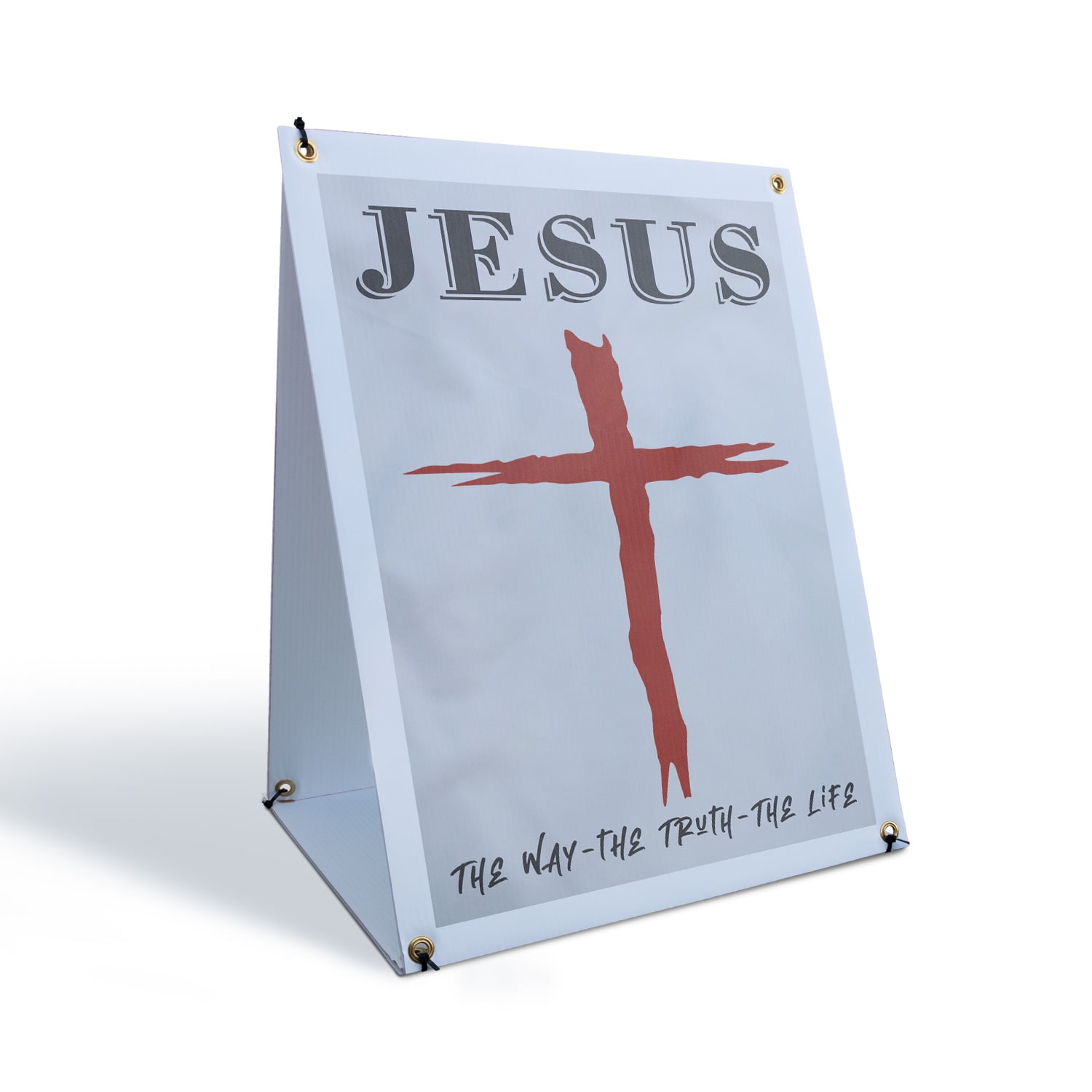 Jesus the Way the Truth the Life Sidewalk Sign 24 Inch x 36 Inch A ...