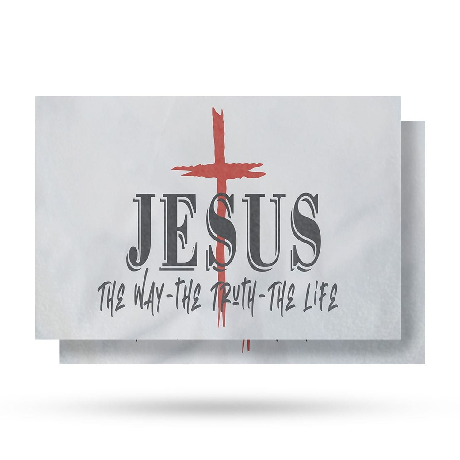 Jesus the Way the Truth the Life Vinyl Decal 2 Pack of 12 Inch x 16 ...