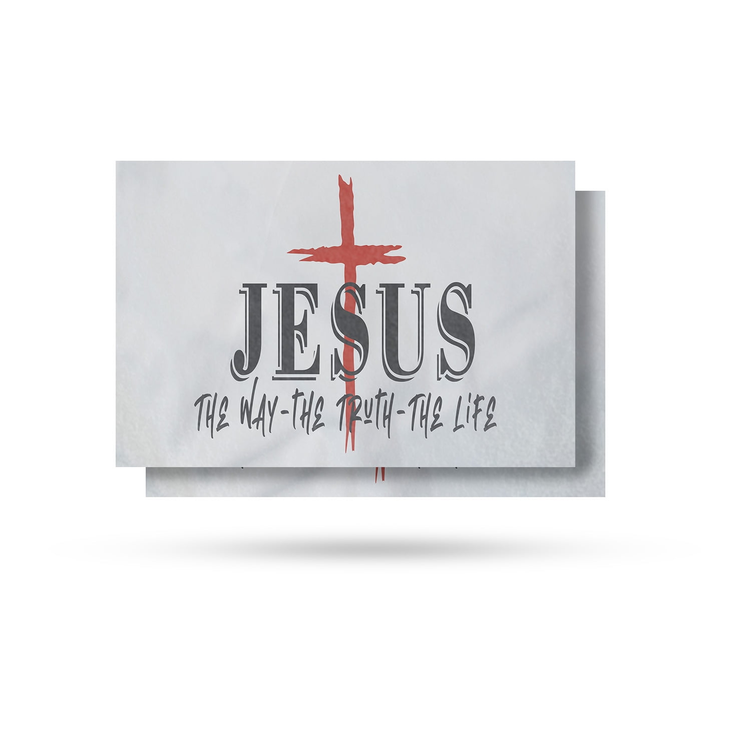 Jesus the Way the Truth the Life Vinyl Decal 2 Pack of 24 Inch x 36 ...