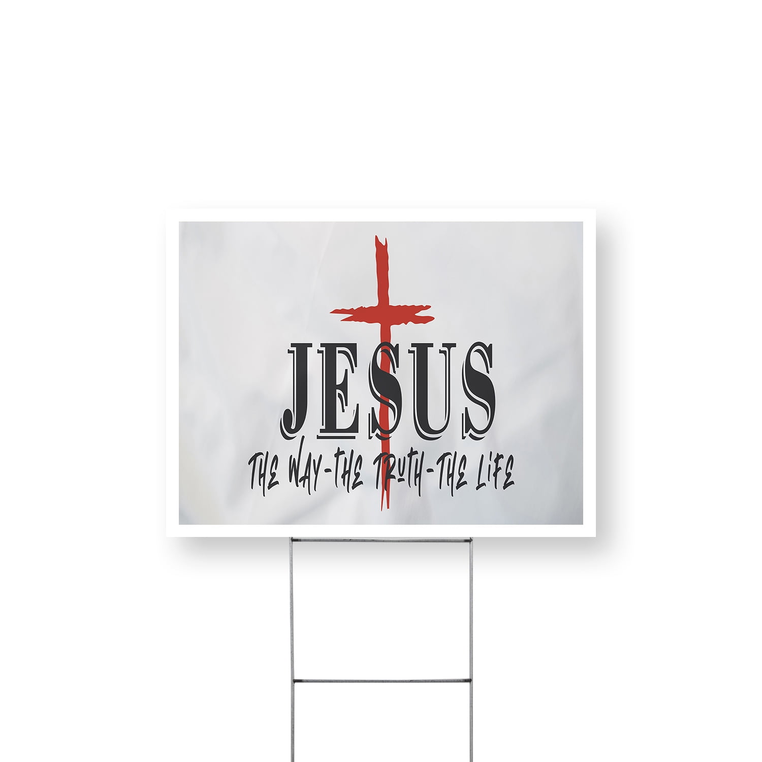 Jesus the Way the Truth the Life Yard Sign 18 Inch x 24 Inch Double ...