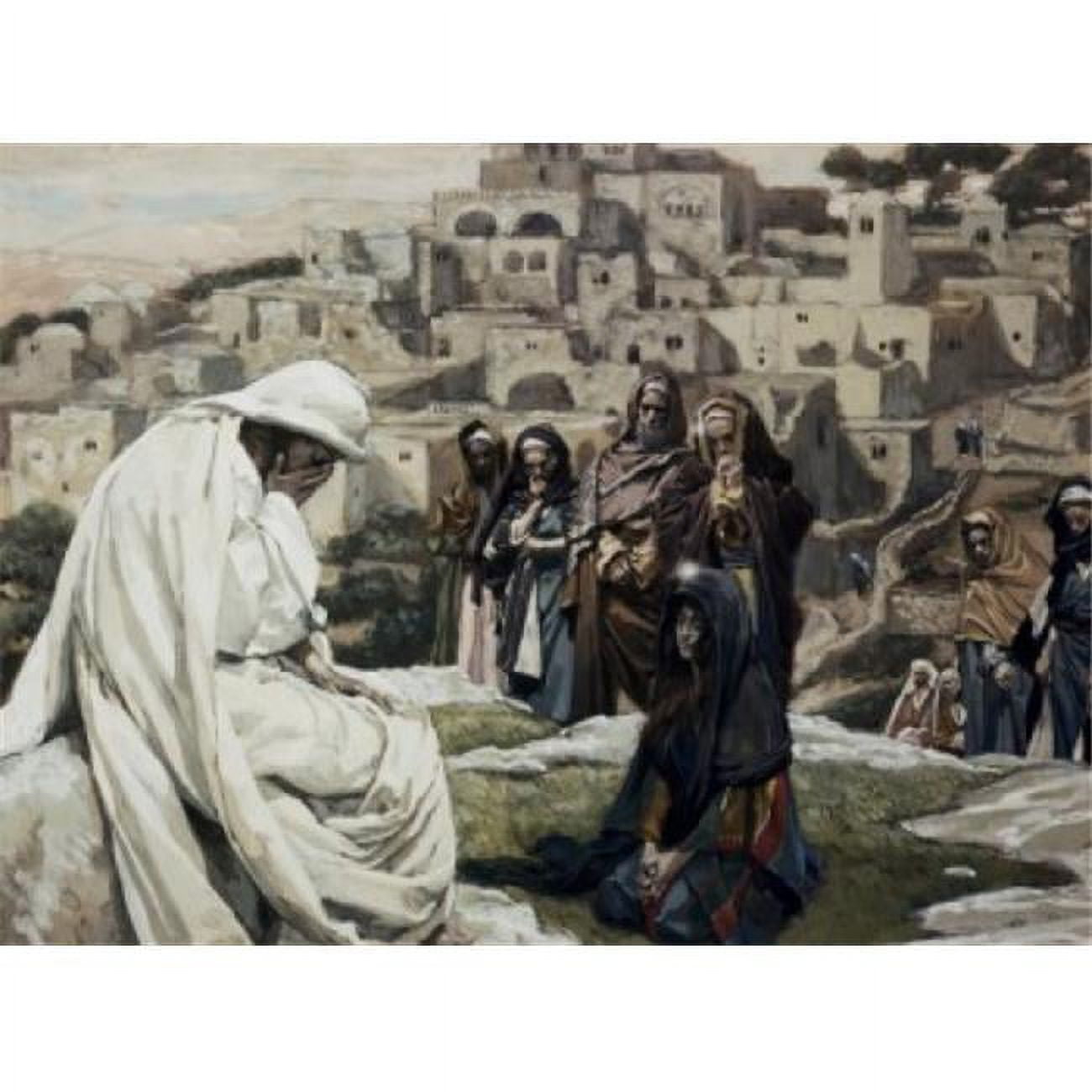 Jesus Wept James Tissot - 1836-1902 & French Watercolor Poster Print ...