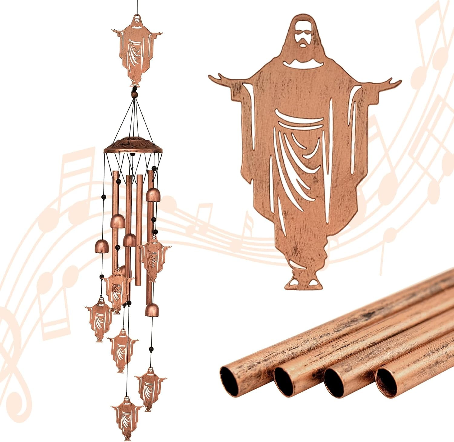 Jesus Wind Chimes for Outside,Metal Windchimes,Jesus Gifts for Women ...