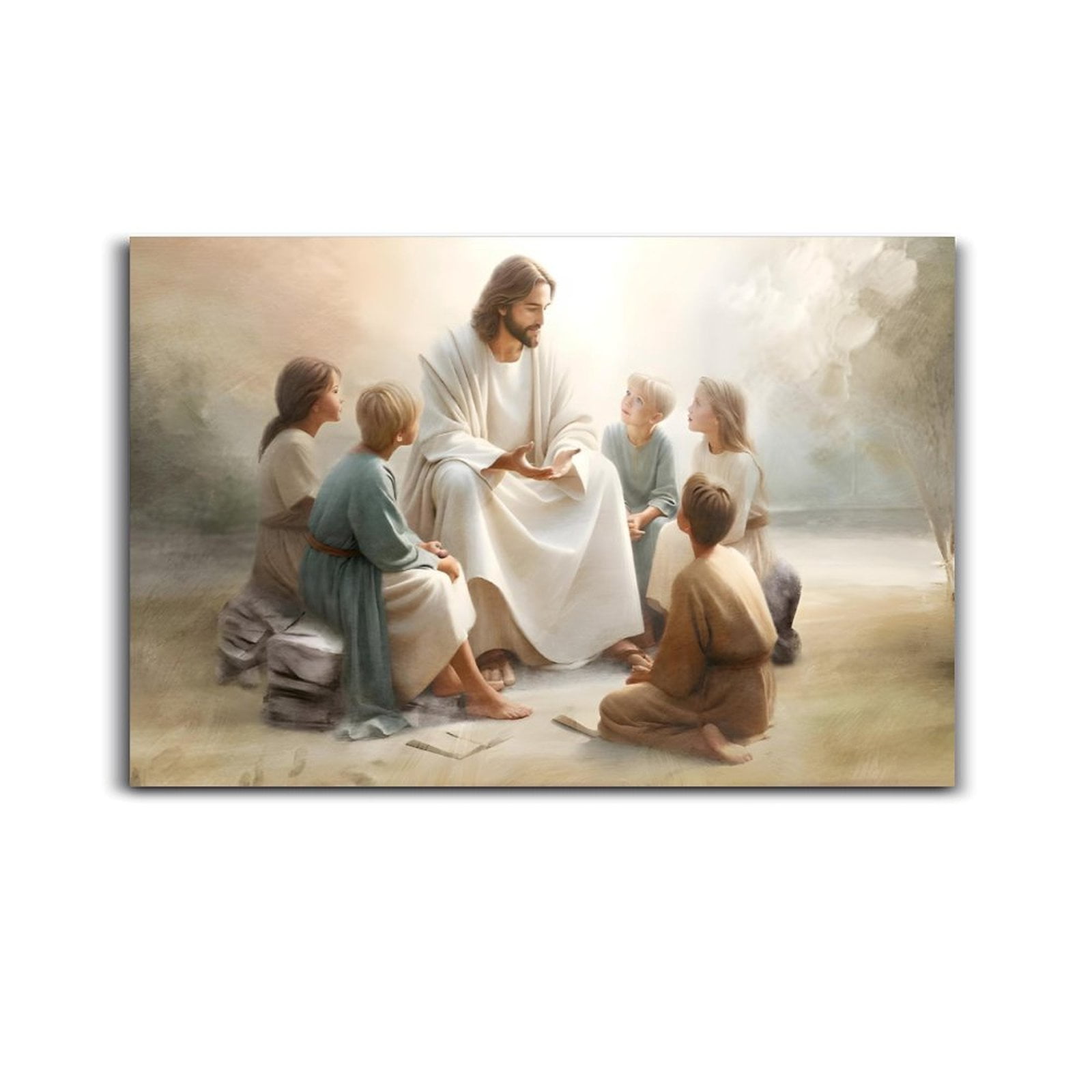 Jesus With Children Poster Prints for Church Prayer Room Living Room ...