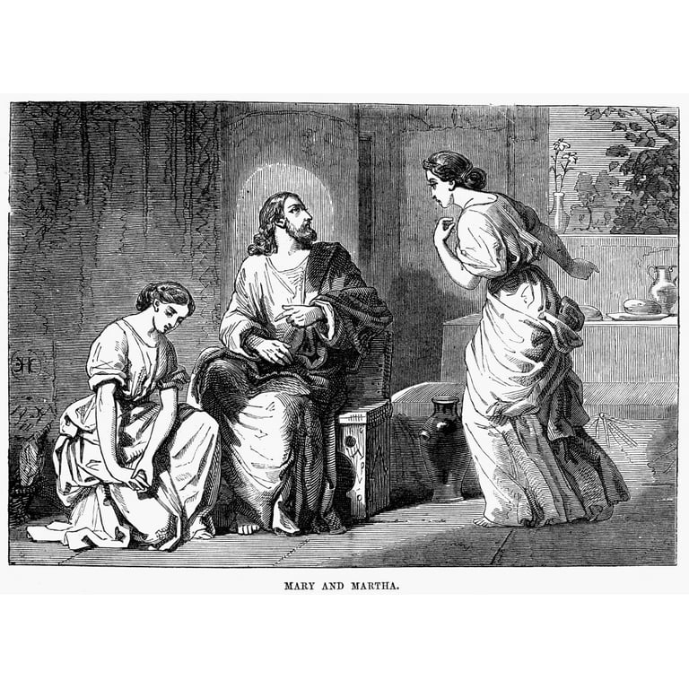 Mary And Martha And Jesus