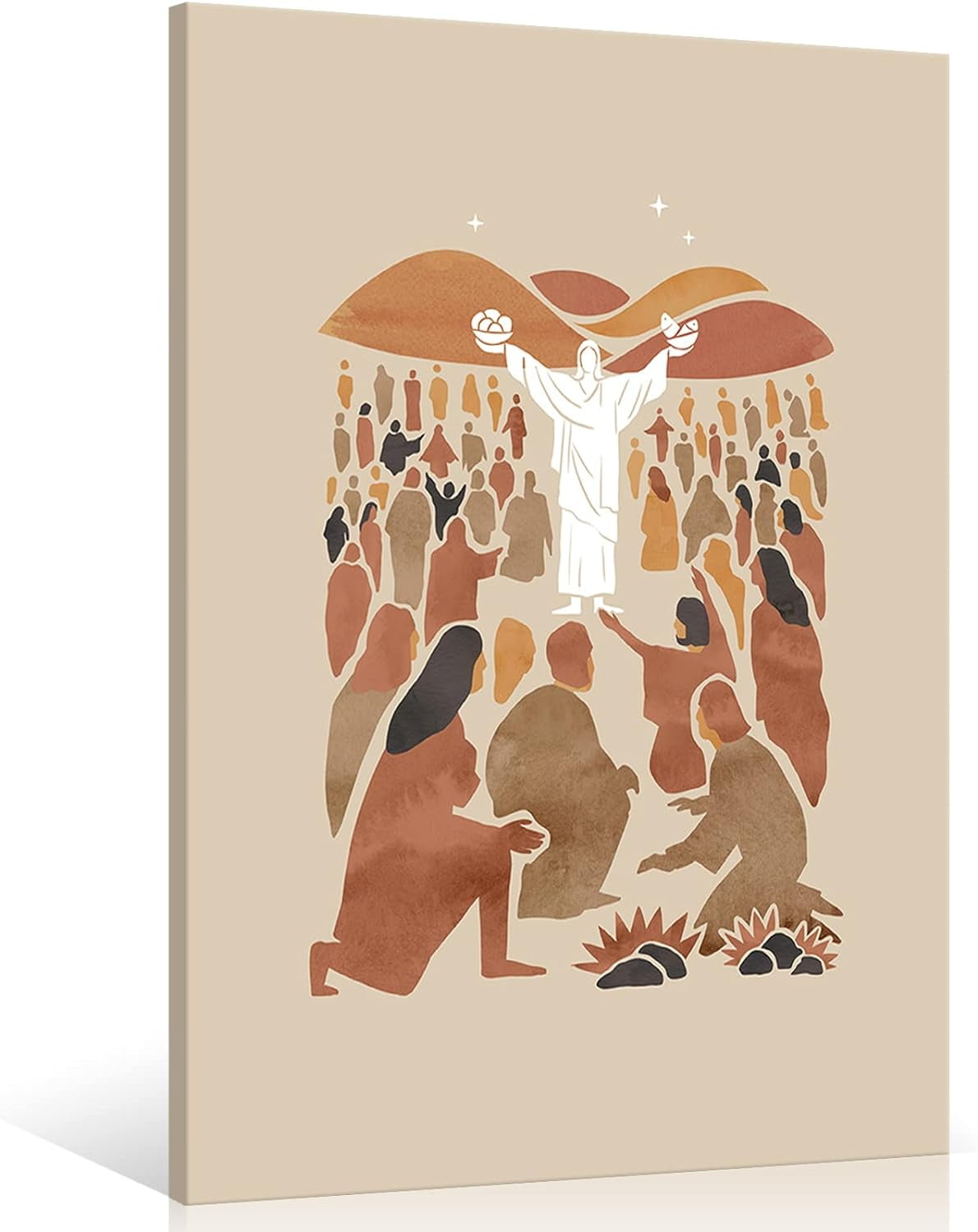 Jesus Woman Healed Poster Scripture Fringe of Jesus Garment Canvas Wall ...