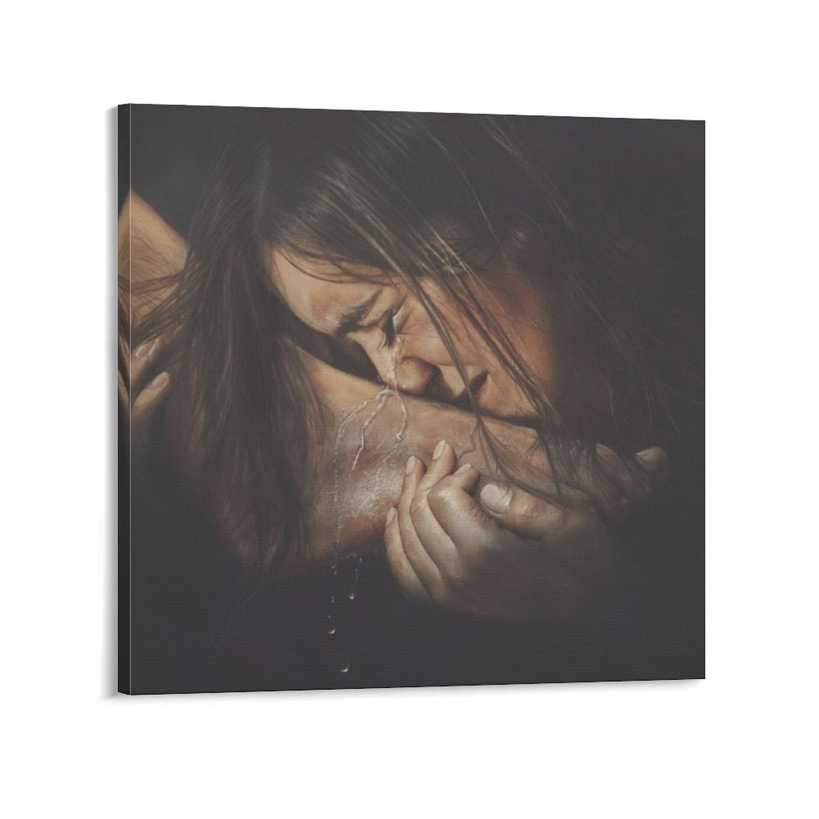 Jesus And Woman Wall Art Woman Weeping at Jesus' Feet Canvas Painting ...