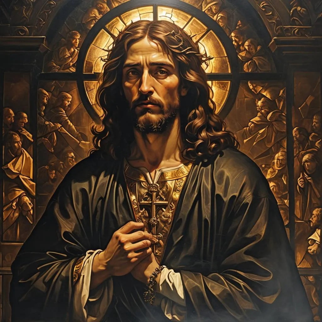 Jesus Wooden Jigsaw Puzzle 1000 Pieces - Farm Animals Barn Pigs, Cows ...
